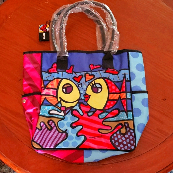 Britto | Bags | Britto Tote Bag Kissing Fish | Poshmark